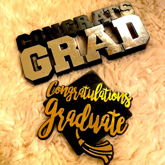 Party Supplies | Graduation Decoration Congrats Grad Word Black And ...